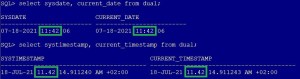 SYSDATE vs. CURRENT_DATE in Oracle Database – Database Heartbeat