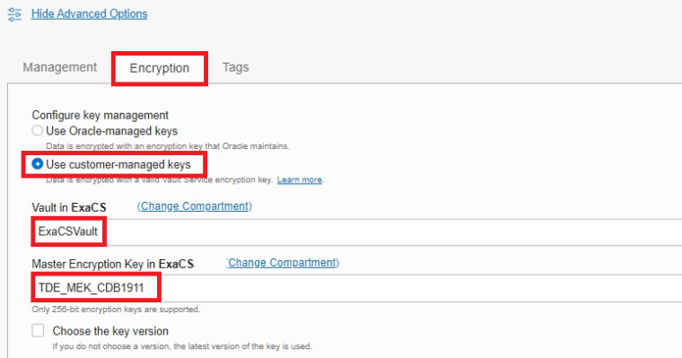 How to use Customer-Managed TDE Encryption Keys in Oracle Exadata Cloud ...