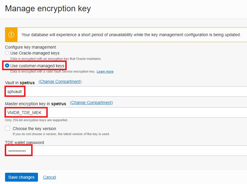 How to use Customer-Managed TDE Encryption Keys on VM DB Systems in ...
